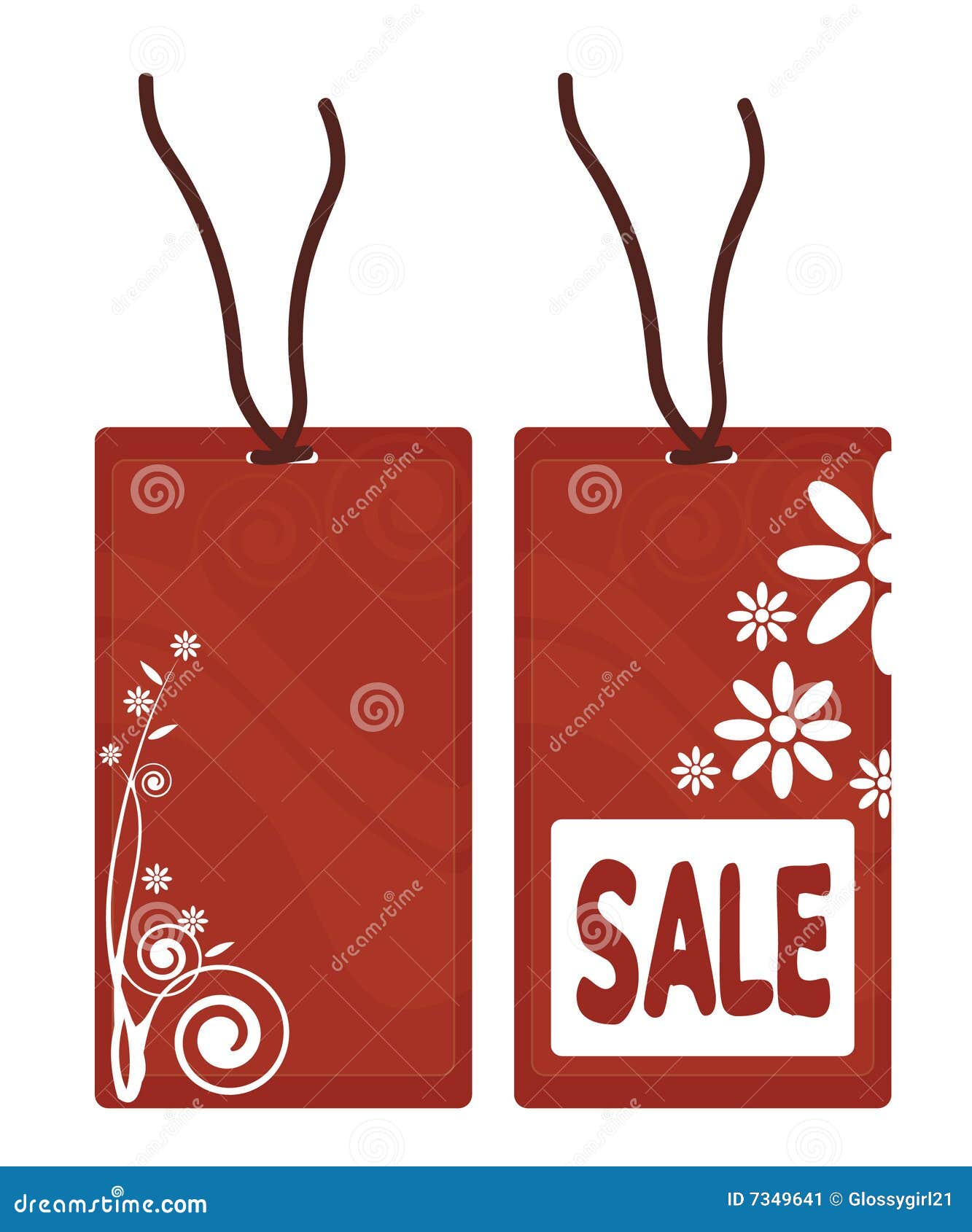 Sales Tag stock vector. Illustration of store, sell, flower - 7349641