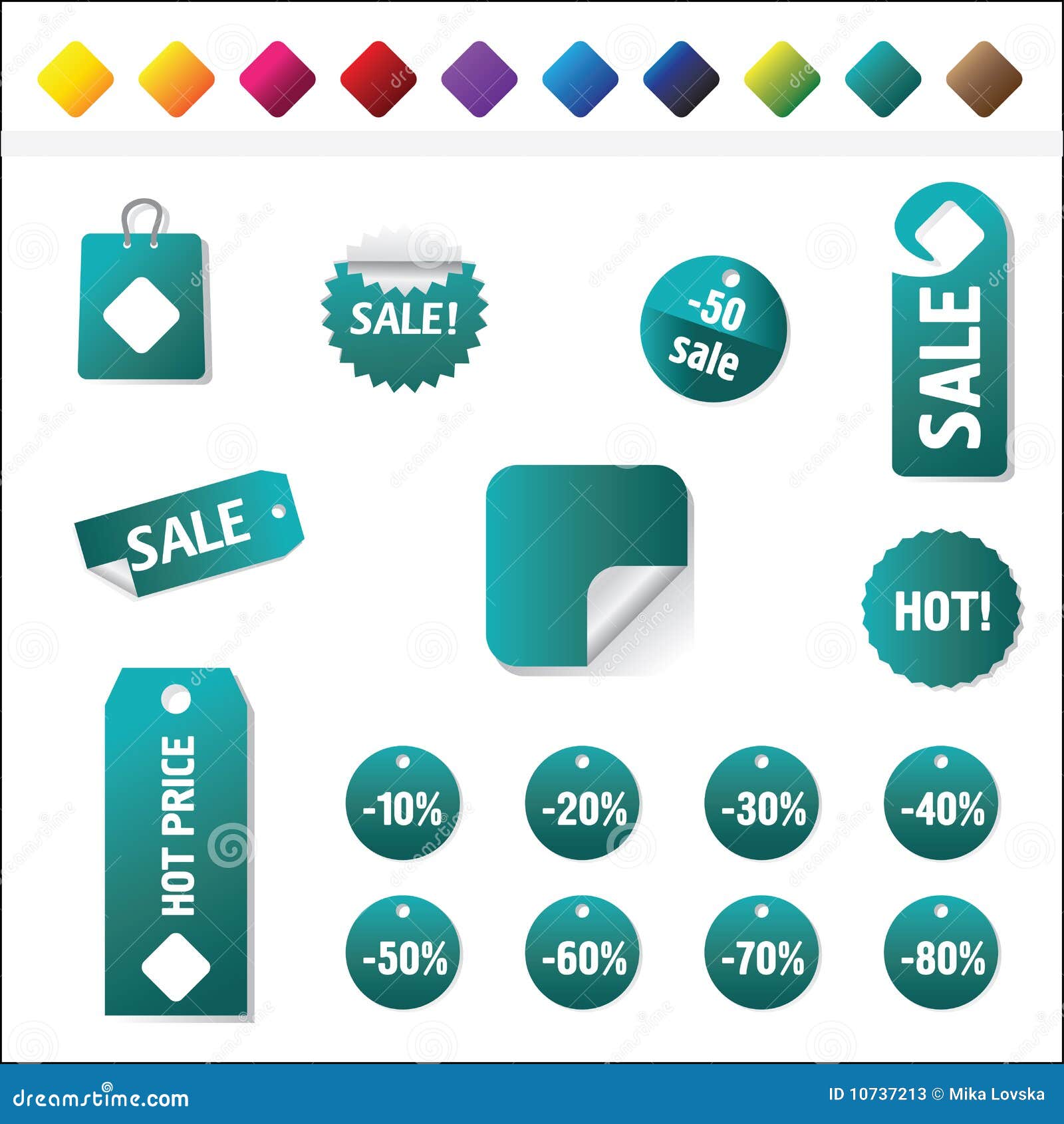 Sales Tags stock vector. Illustration of blank, cost - 10737213