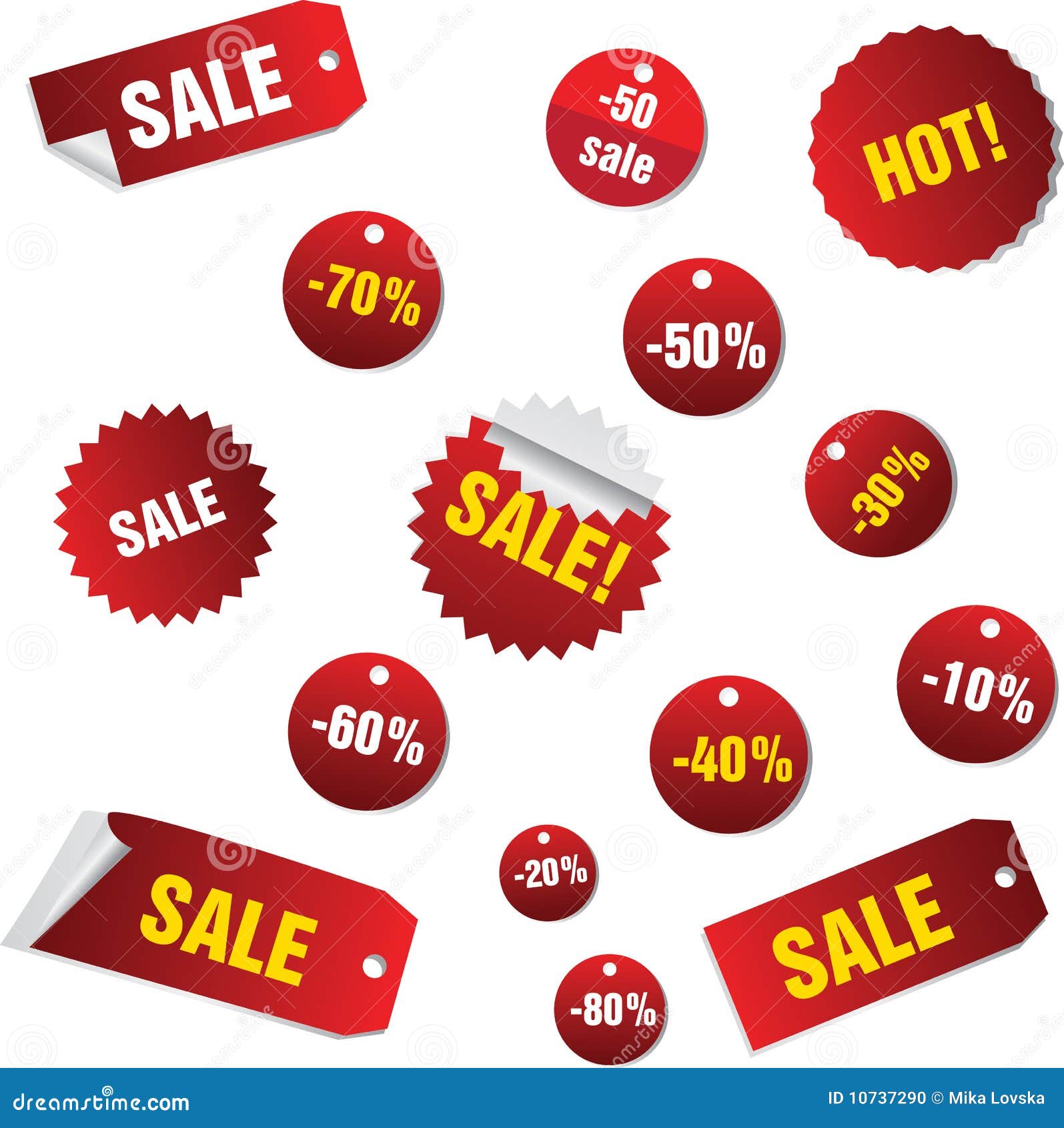 Sales Tags stock vector. Illustration of business, mark - 10737290