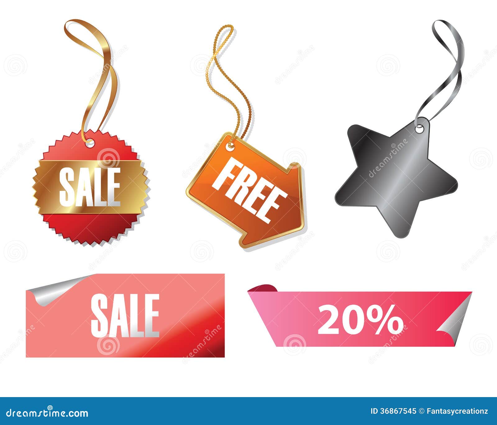 Sales tags stock vector. Illustration of label, economy - 36867545