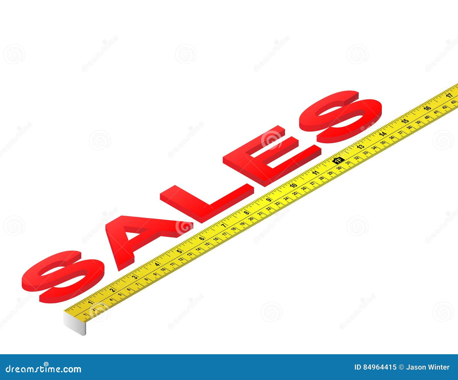 Measuring Sales Level Stock Photography | CartoonDealer.com #117144278