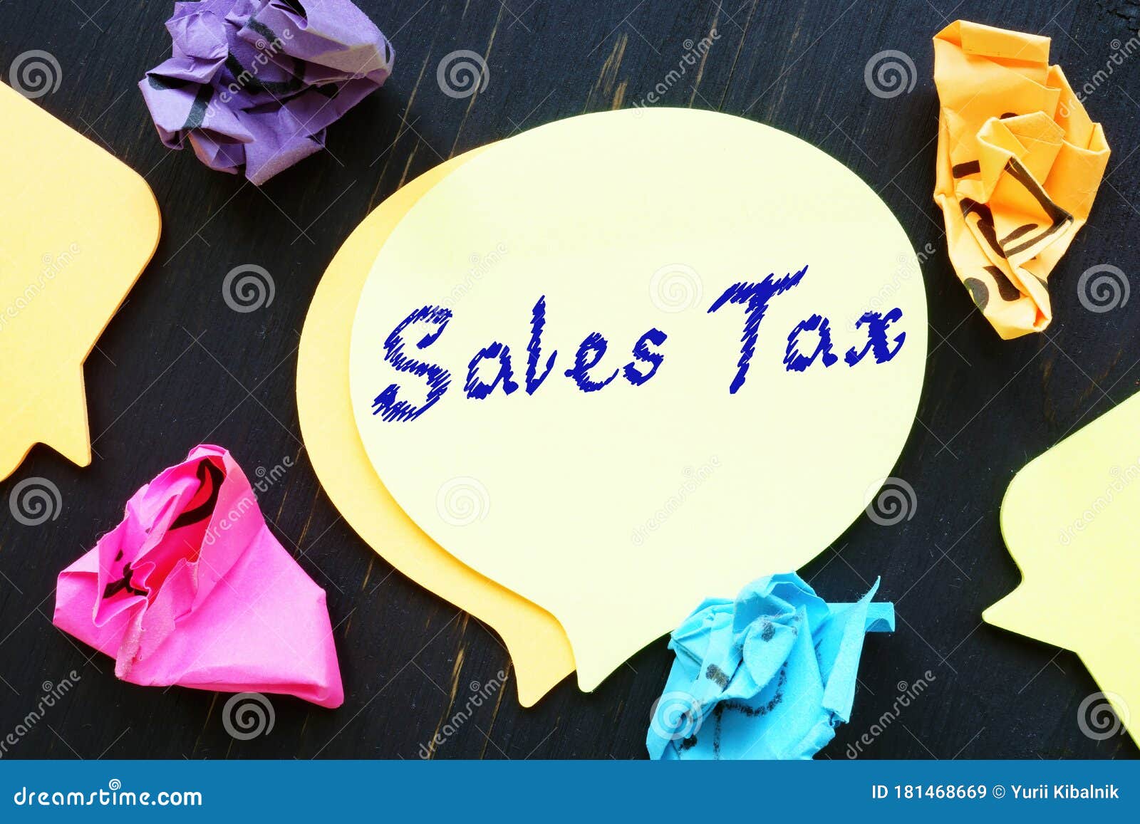 Sales Tax Sign on the Sheet Stock Image - Image of taxation, period ...