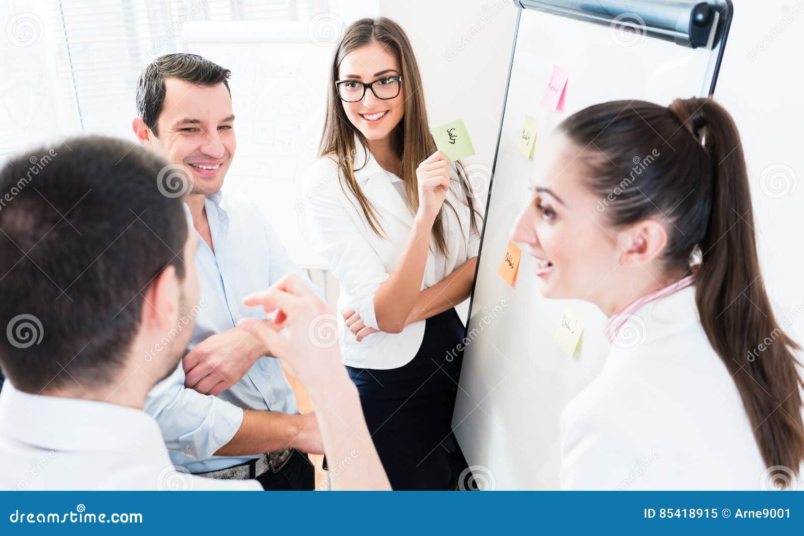 Sales Team at Business Meeting in Office Planning Stock Image - Image ...