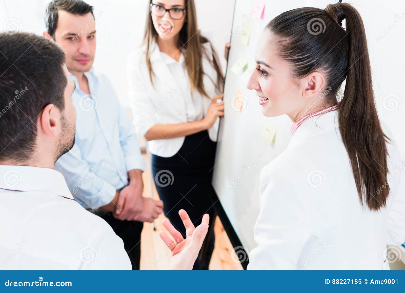 Sales Team at Business Meeting in Office Planning Stock Image - Image ...
