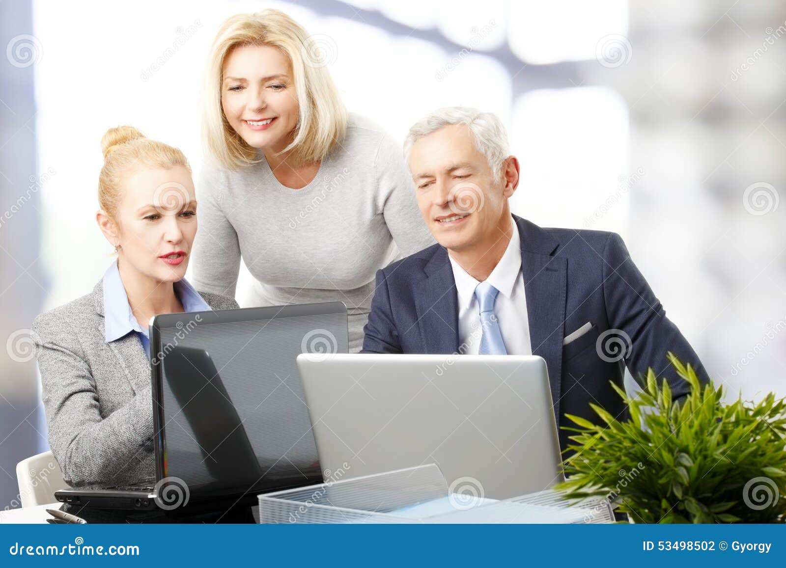 Sales team working stock photo. Image of planning, business - 53498502
