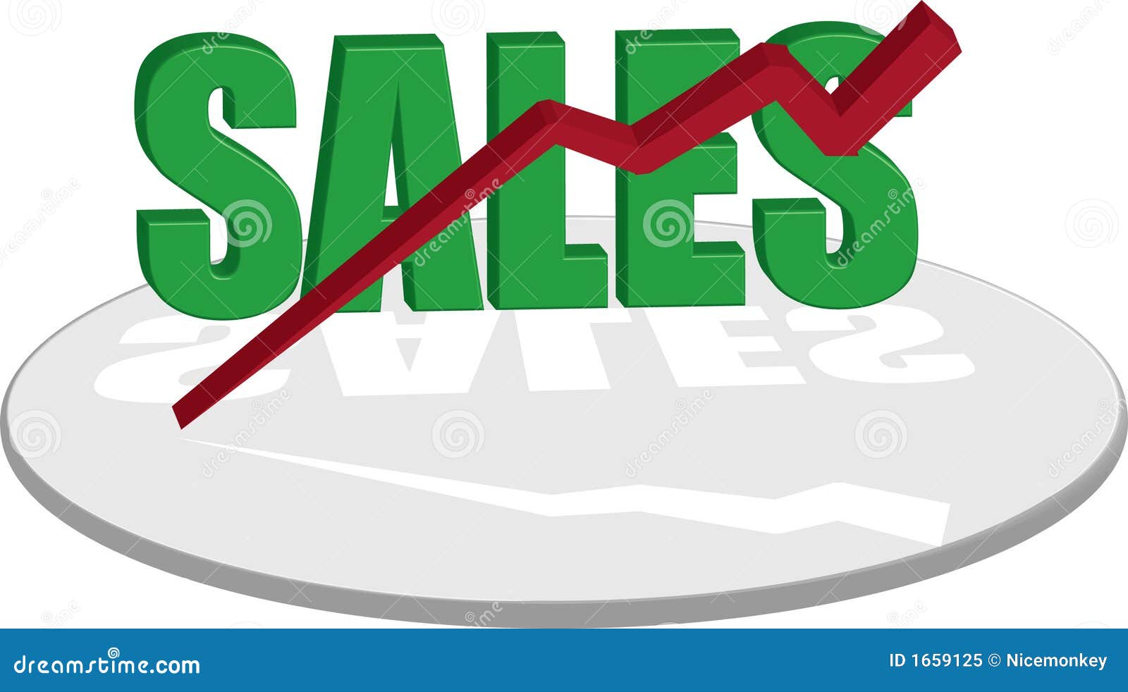 Sales text green down stock illustration. Illustration of finance - 1659125