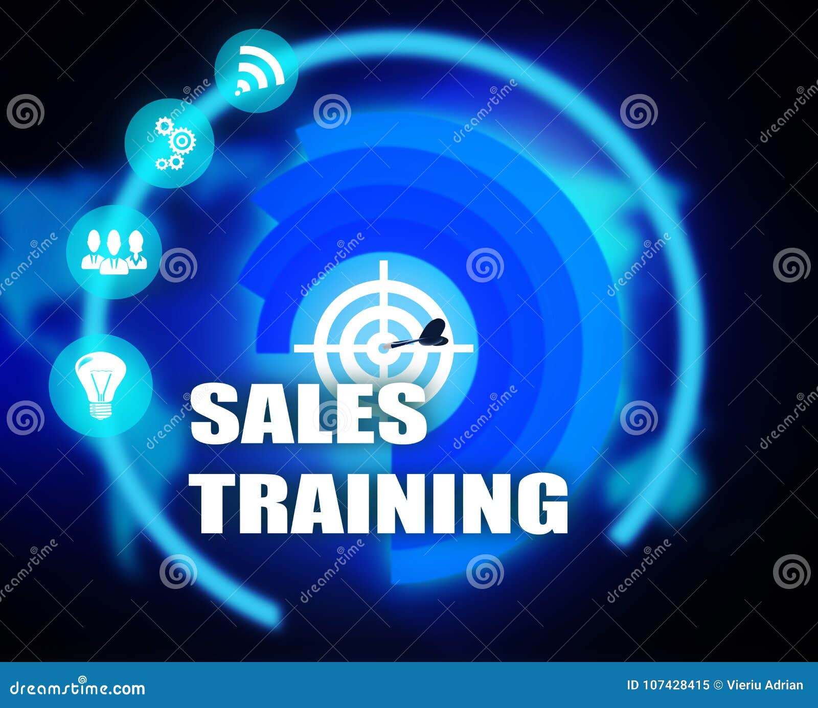 Sales Training Concept Plan Graphic Stock Illustration - Illustration ...
