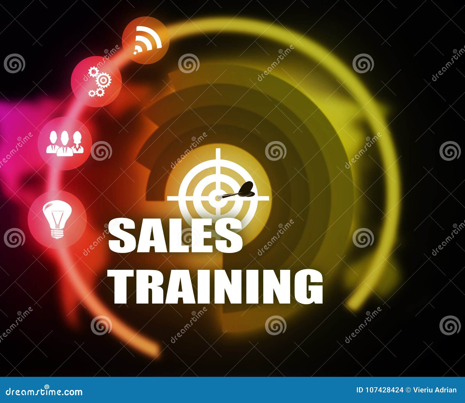 Sales Training Concept Plan Graphic Stock Illustration - Illustration ...