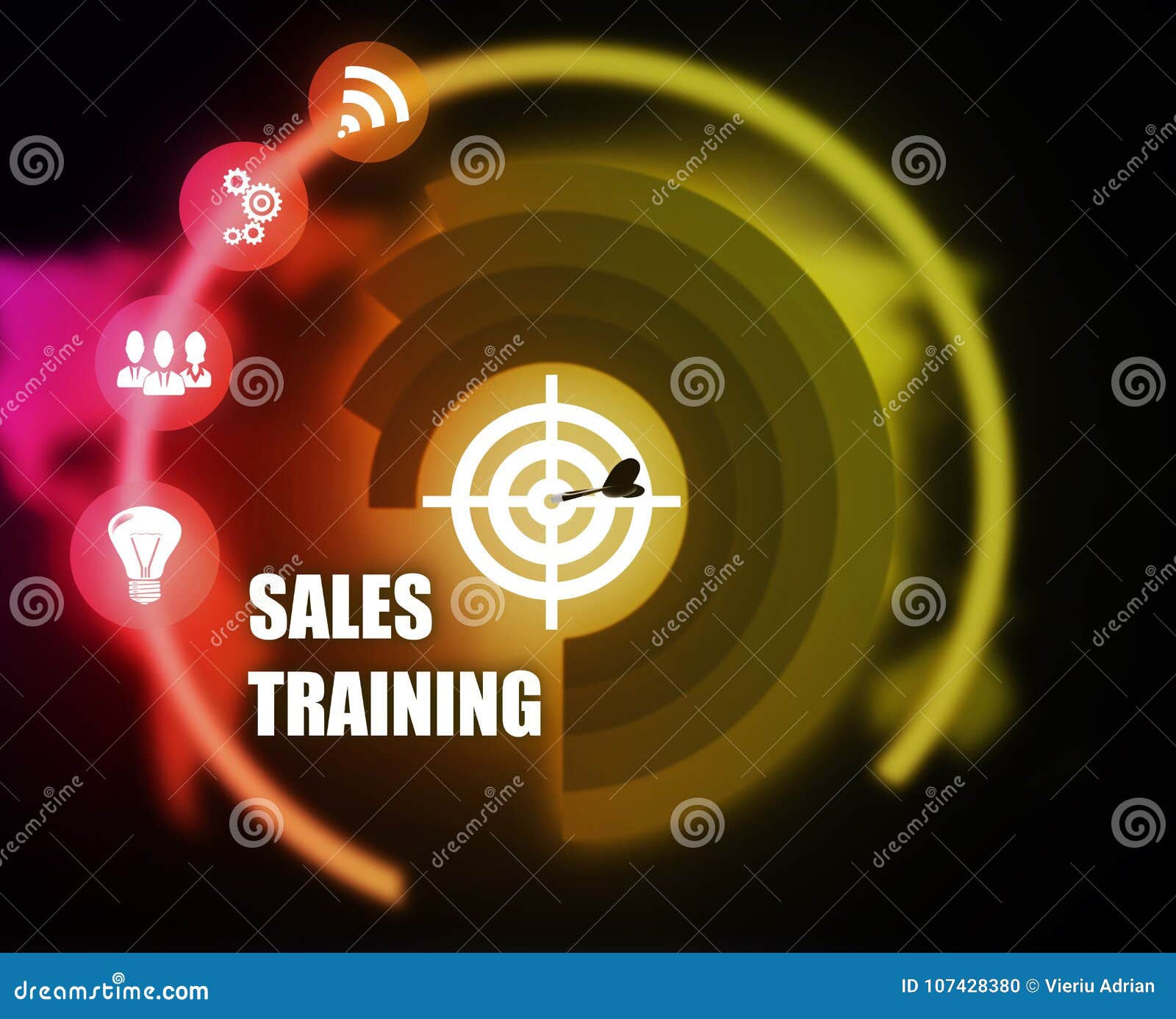 Sales Training Concept Plan Graphic Stock Illustration - Illustration ...
