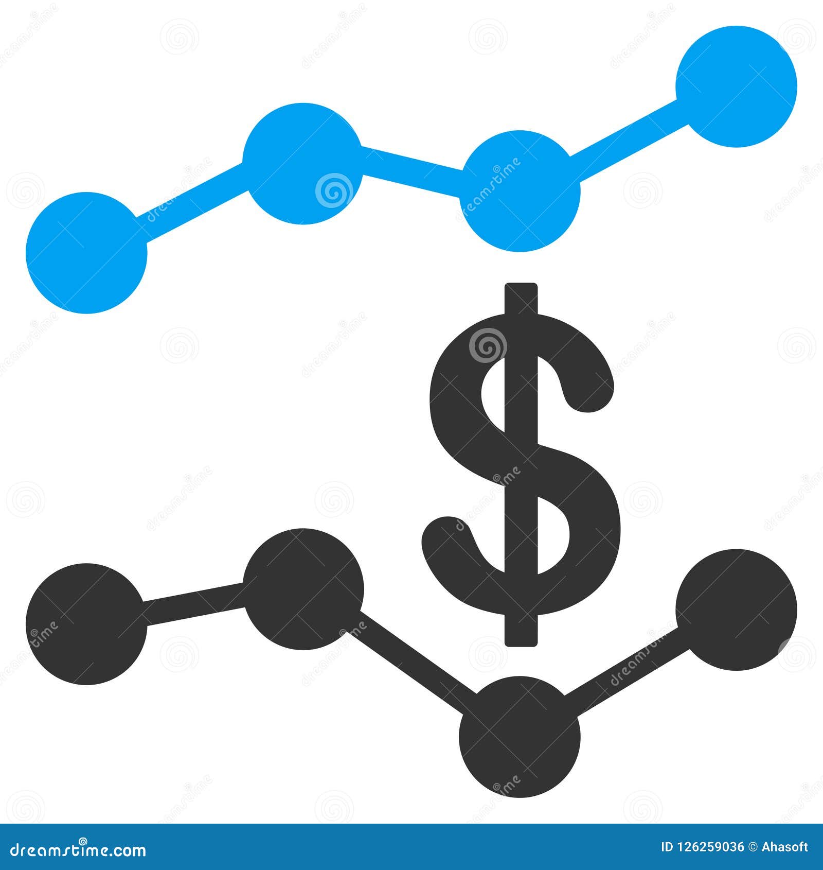 Sales Trends Flat Icon stock vector. Illustration of analysis - 126259036