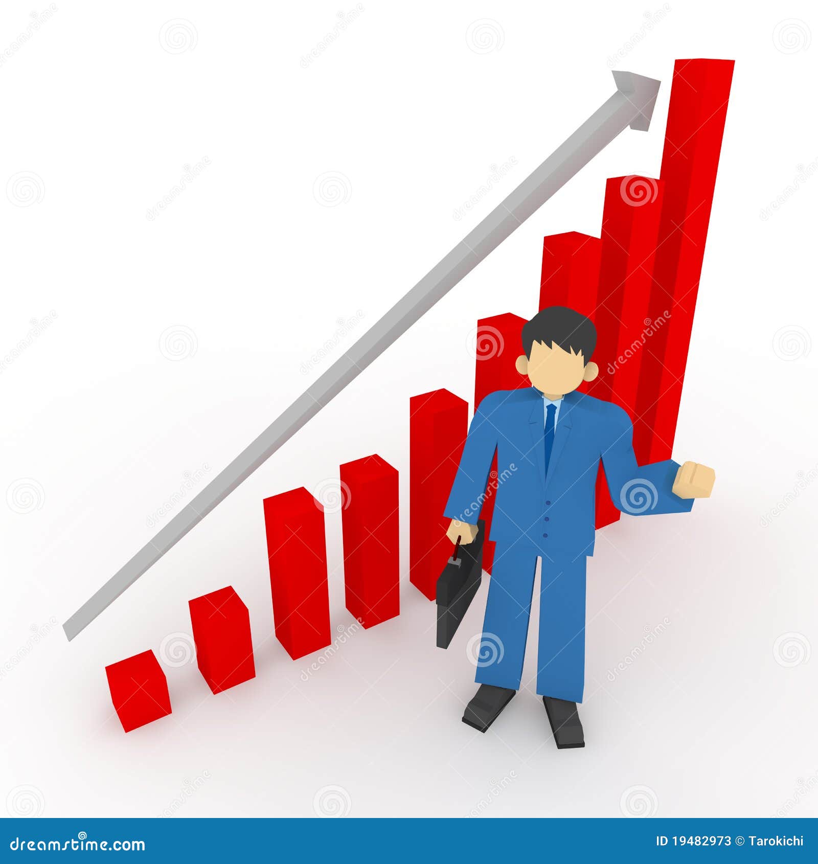 Sales Up stock illustration. Illustration of male, businessman - 19482973