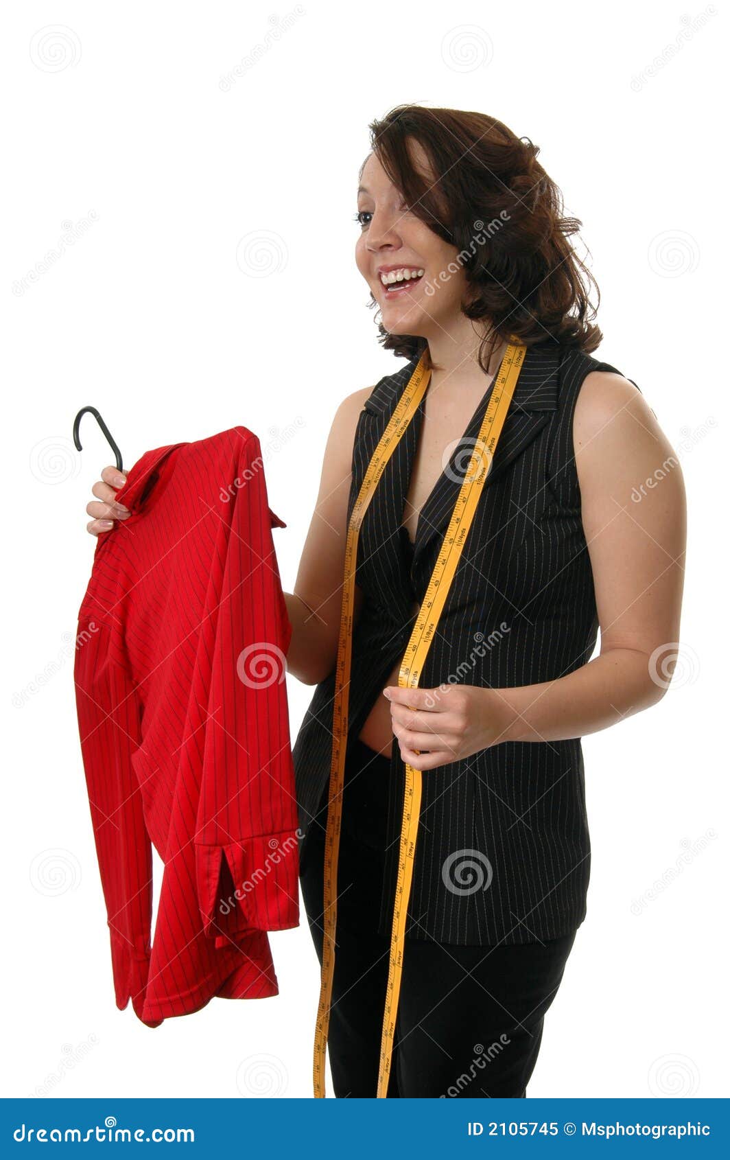 Salesgirl stock image. Image of tape, salesgirl, woman - 2105745