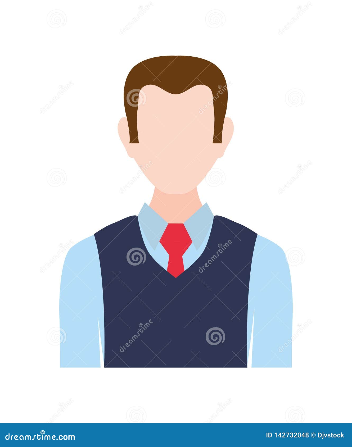 Salesman Avatar Character Icon Stock Vector - Illustration of ...