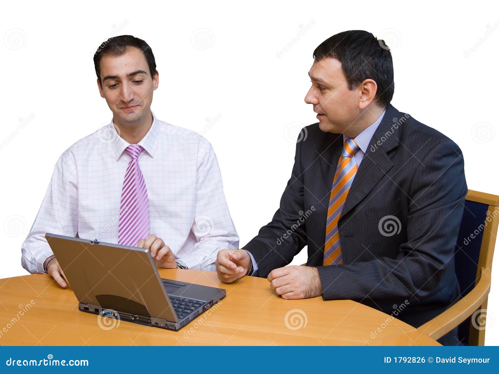 Salesman Convincing a Tough Boss Stock Photo - Image of hardware ...