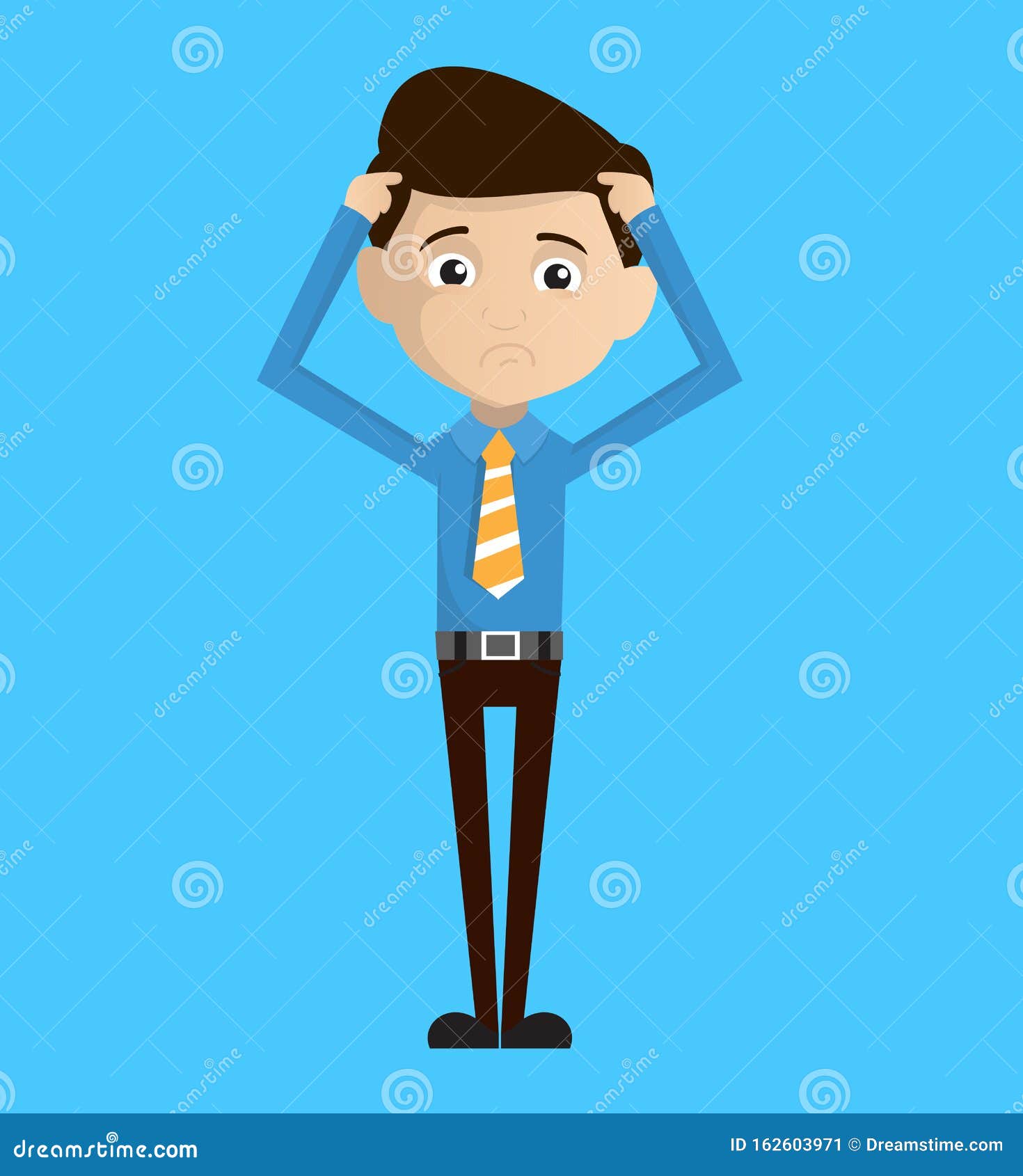 Salesman Employee - Worried Stock Vector - Illustration of candidate ... Salesman Employee - Worried Stock Vector - Illustration of candidate ...
