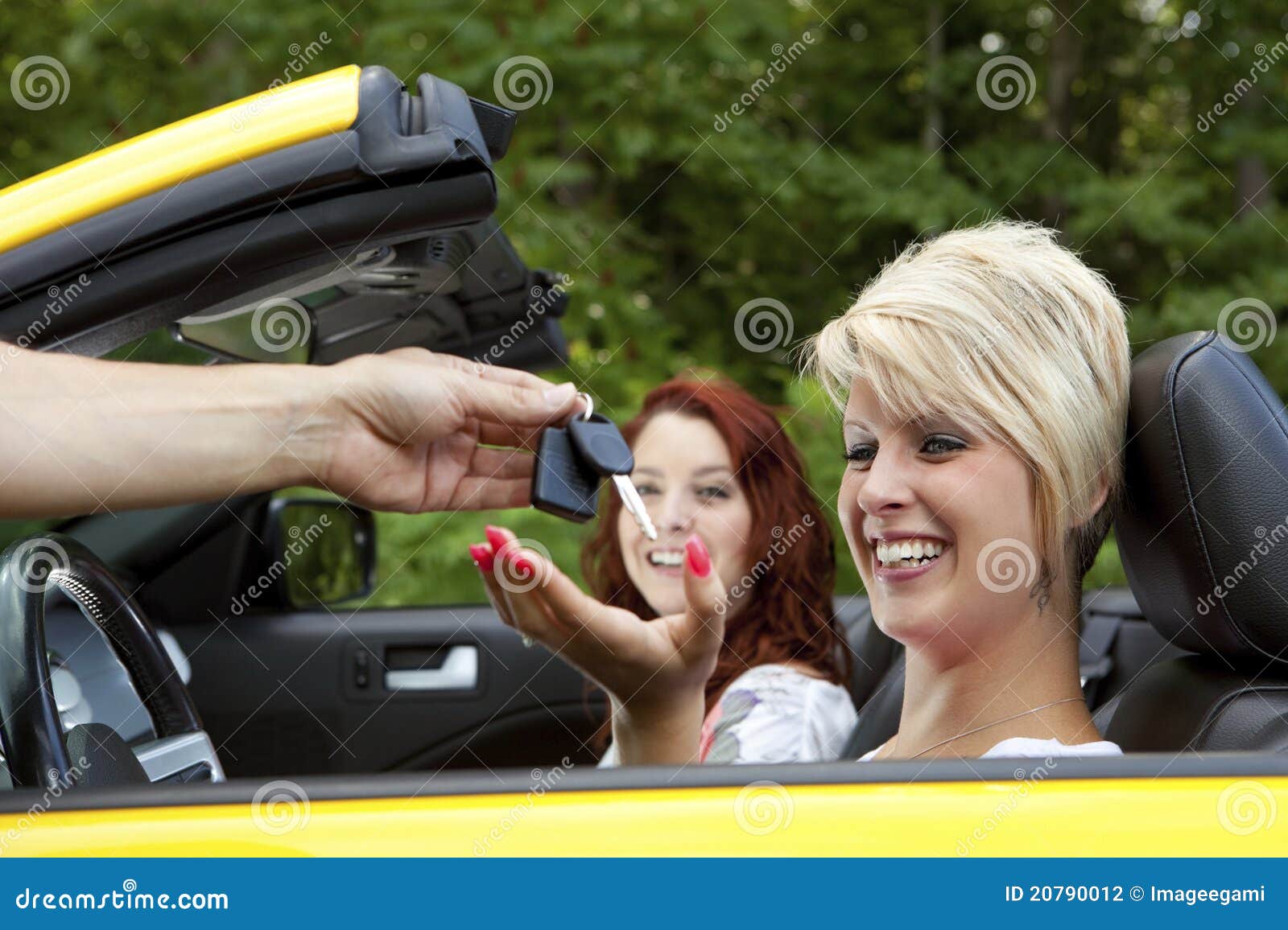 Salesman Giving Customer New Car Keys Stock Photo - Image of automobile ...