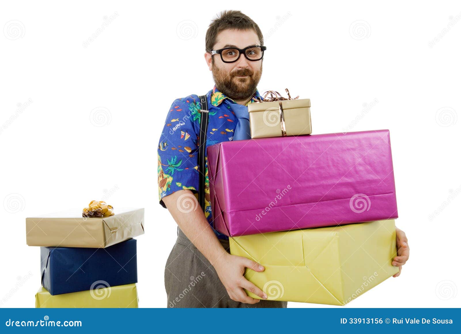 Salesman stock photo. Image of isolated, gift, happy - 33913156