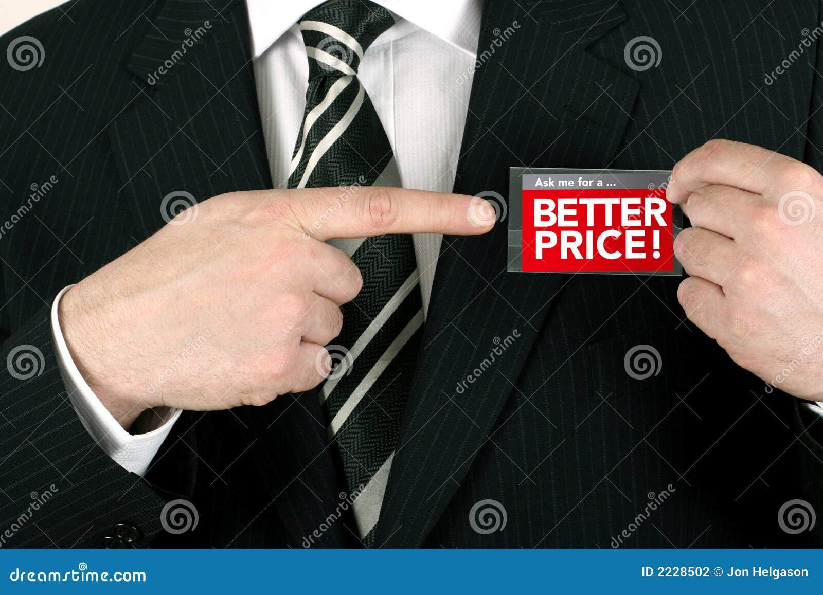Salesman Offering a Bargain Stock Photo - Image of financial, person ...