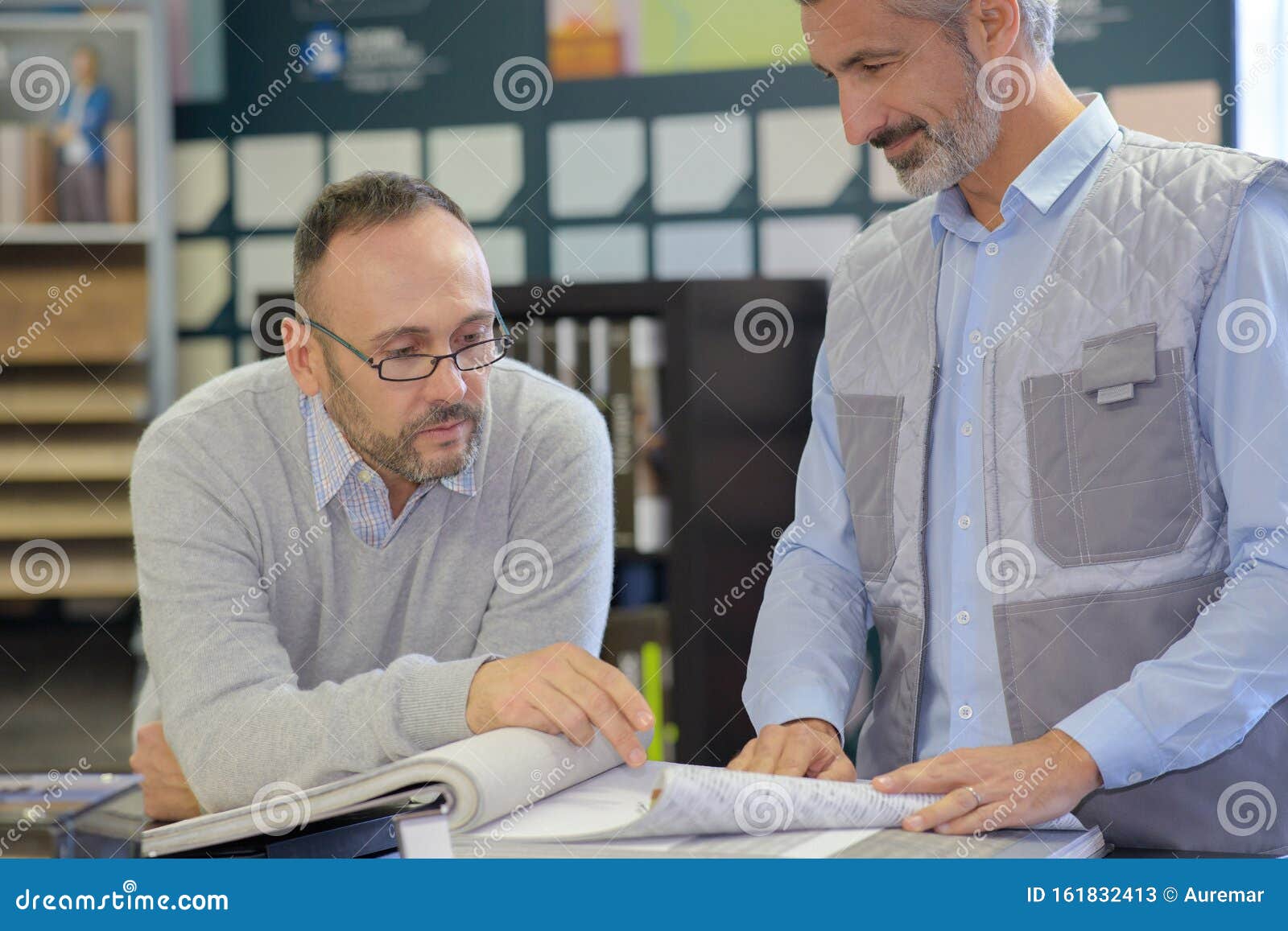 Salesman Talking in Book Store Stock Image - Image of salesman ...