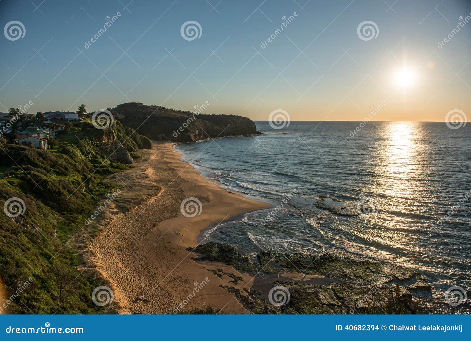 Salida Del Sol Del Mar De Sydney Foto de archivo - Imagen de sunset ...