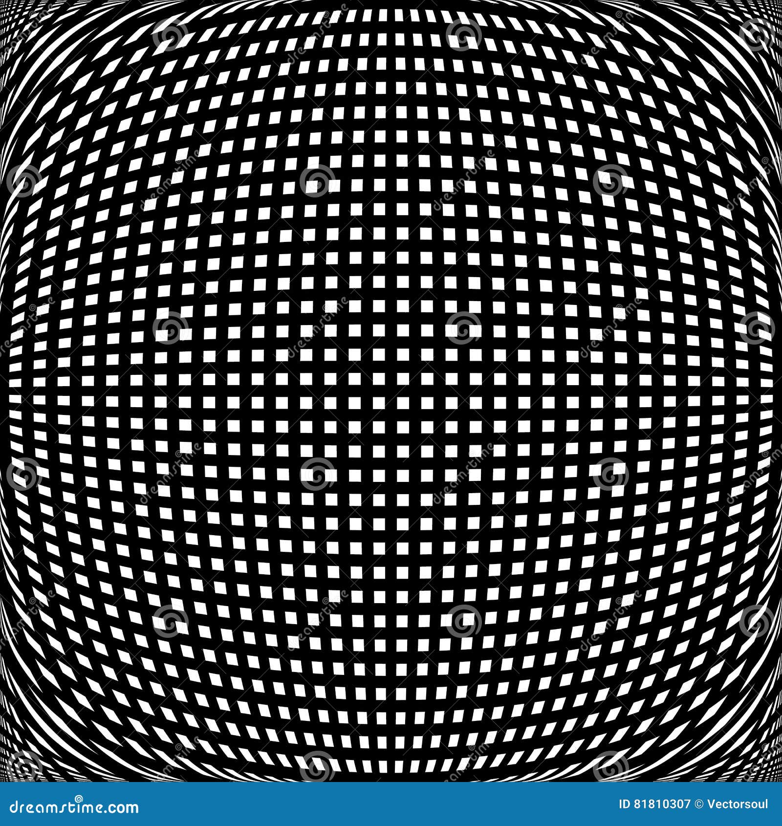 Salient 3d Distorted Grid of Lines. Abstract Mesh Pattern Stock Vector ...