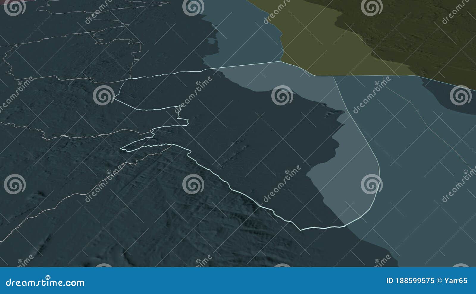 Salima, Malawi - Outlined. Administrative Stock Illustration ...