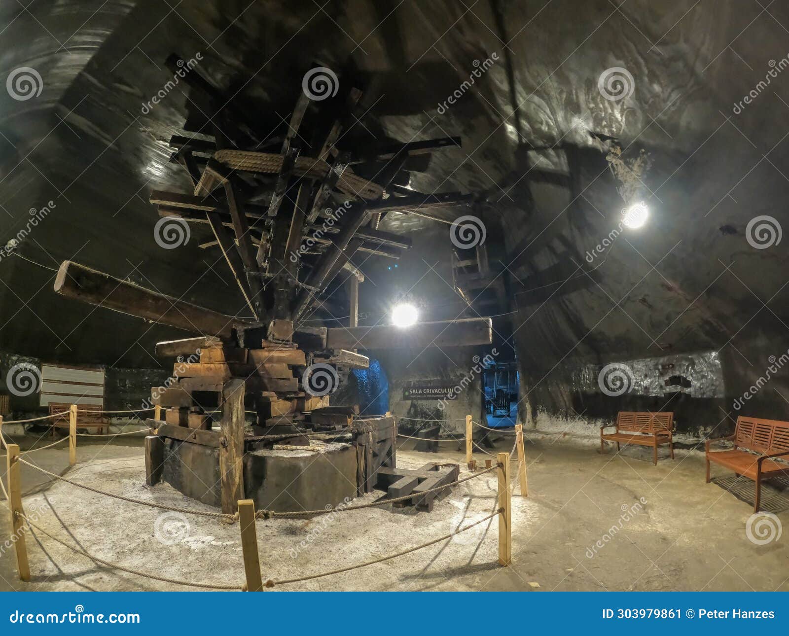 Salina Turda Salt Mine in Turda, Romania Stock Image - Image of street ...