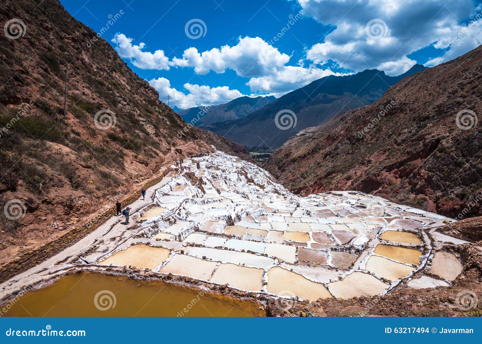 Salinas De Maras, Man-made Salt Mines Near Cusco, Peru Royalty-Free ...