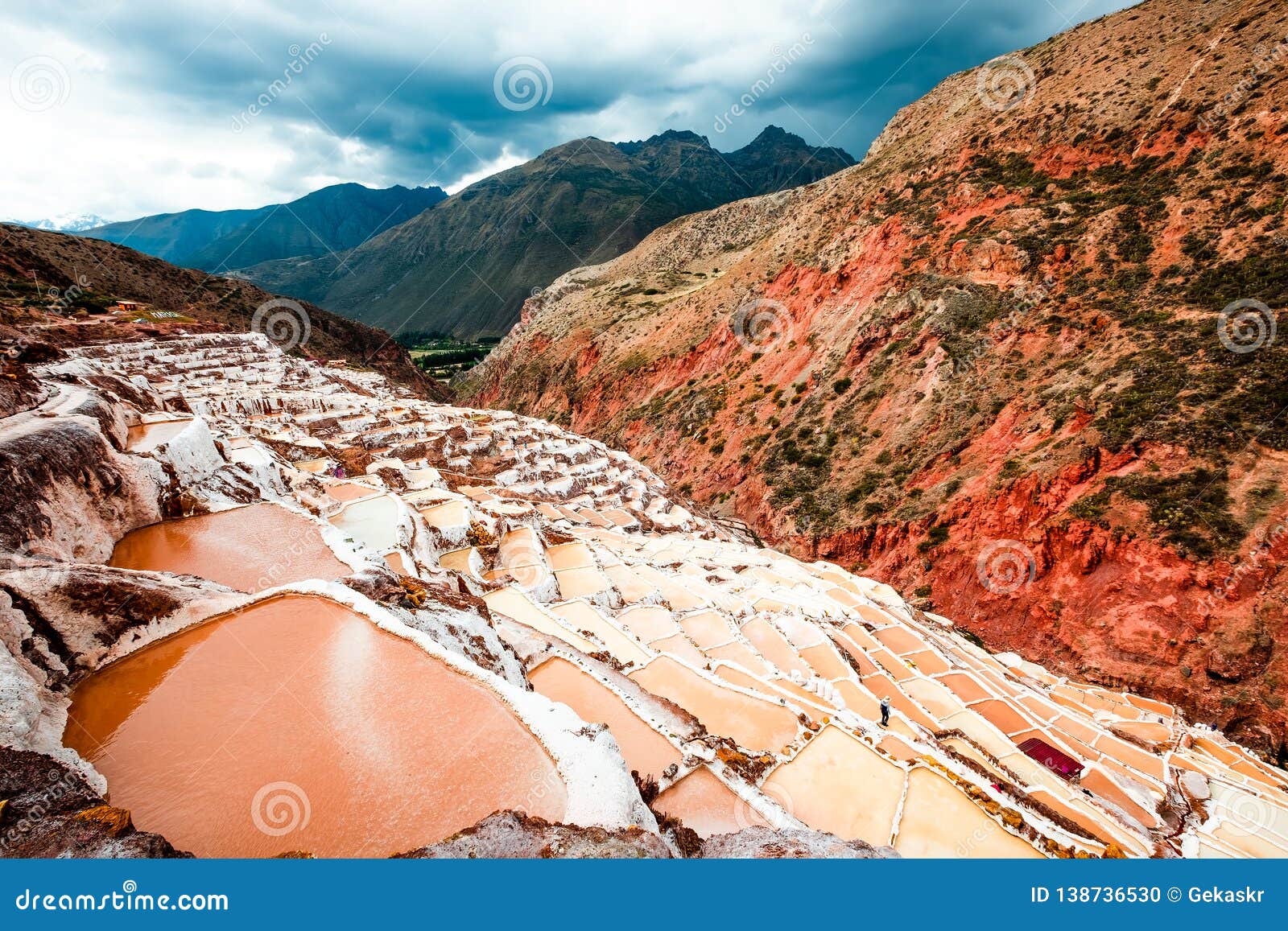 Salinas De Maras, Peru . Salt Natural Mine. Inca Salt Pans At Maras In ...