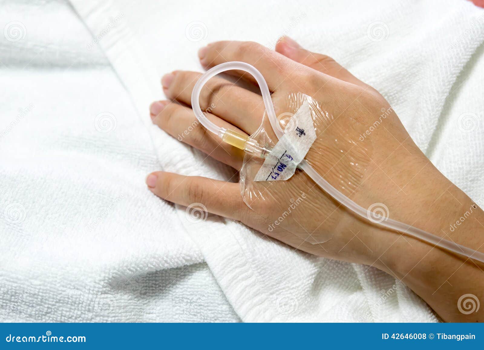 Saline on hand stock photo. Image of healthy, illness - 42646008
