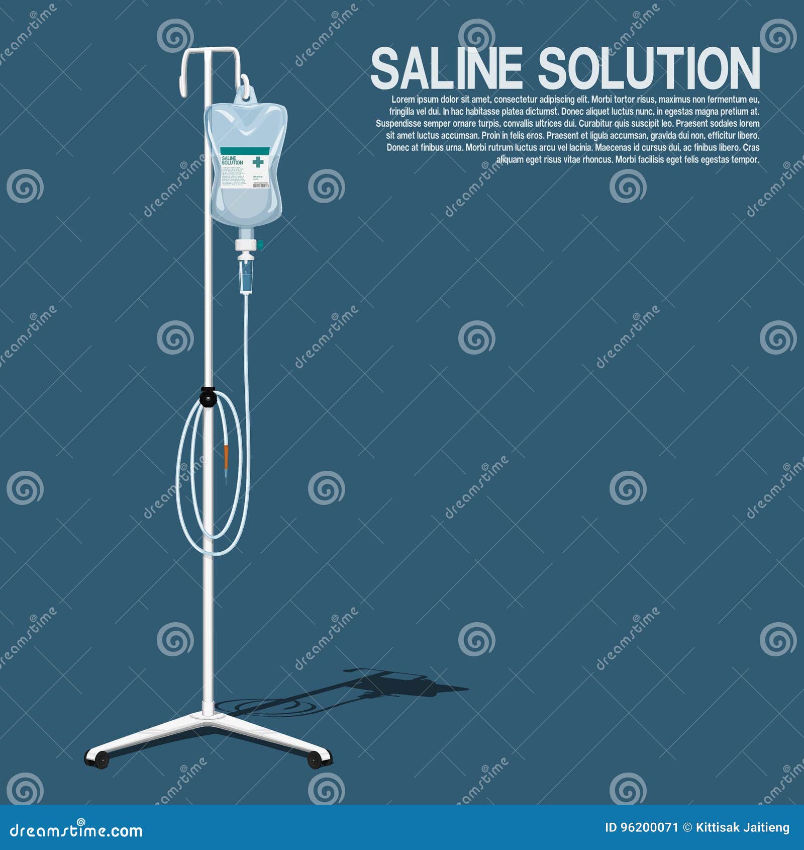 Saline solution column stock vector. Illustration of cartoon - 96200071