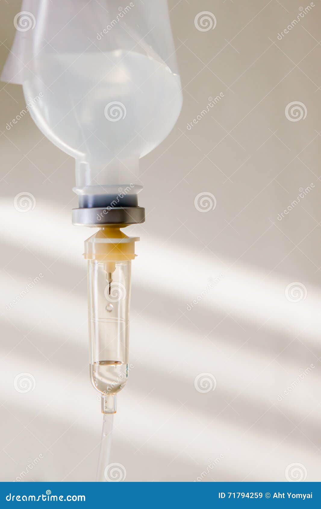 Saline Solution IV at Hospital Room Stock Image - Image of drug, bottle ...