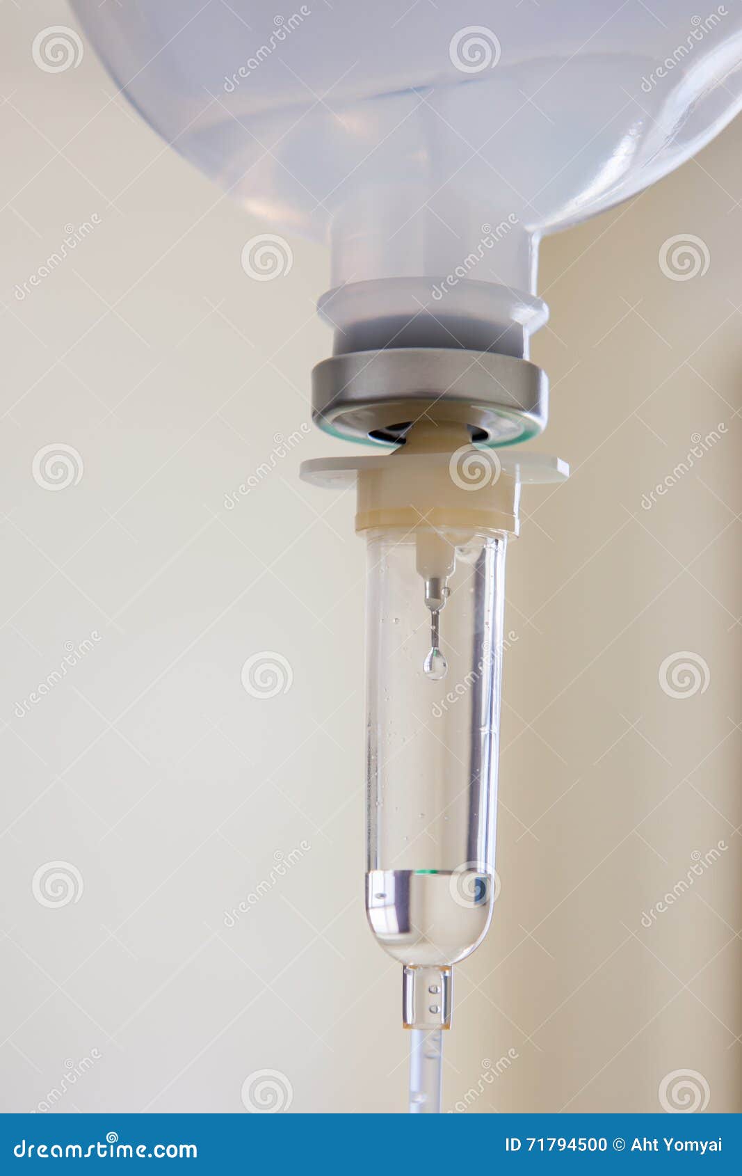 Saline Solution IV at Hospital Room Stock Photo - Image of clinic ...