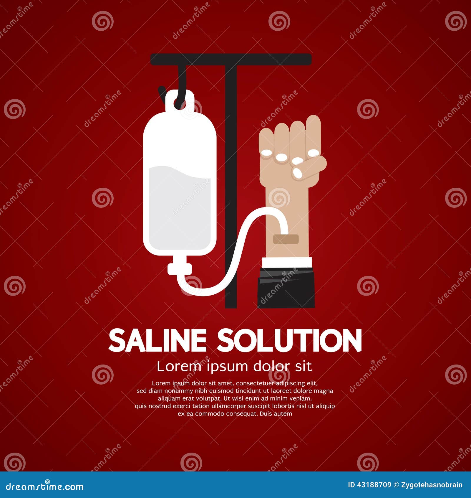 Saline Solution Medical Concept Stock Vector - Illustration of medical ...
