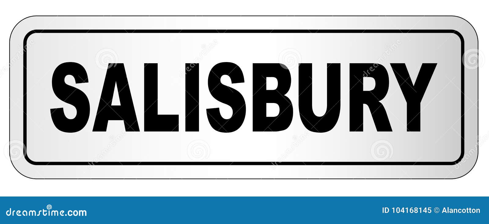 Salisbury City Nameplate stock vector. Illustration of great - 104168145