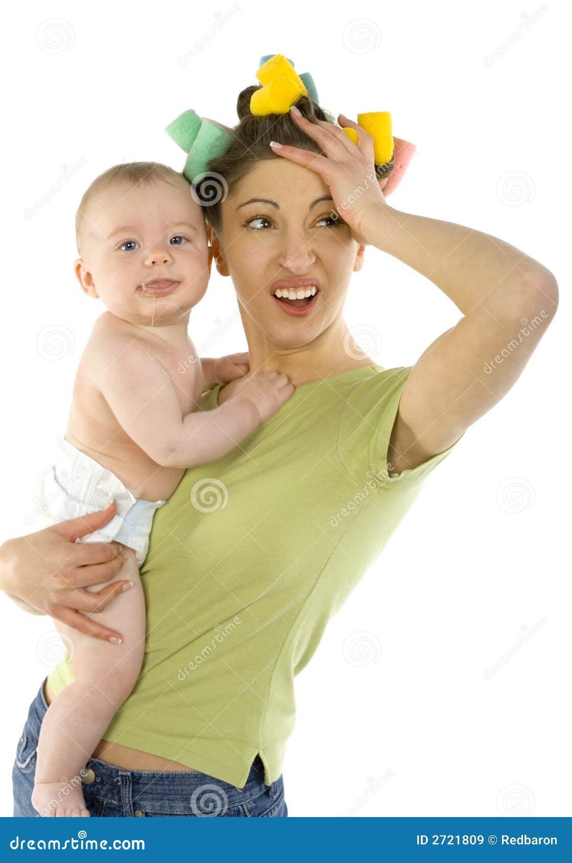 Salivating baby stock image. Image of baby, isolated, infant - 2721809