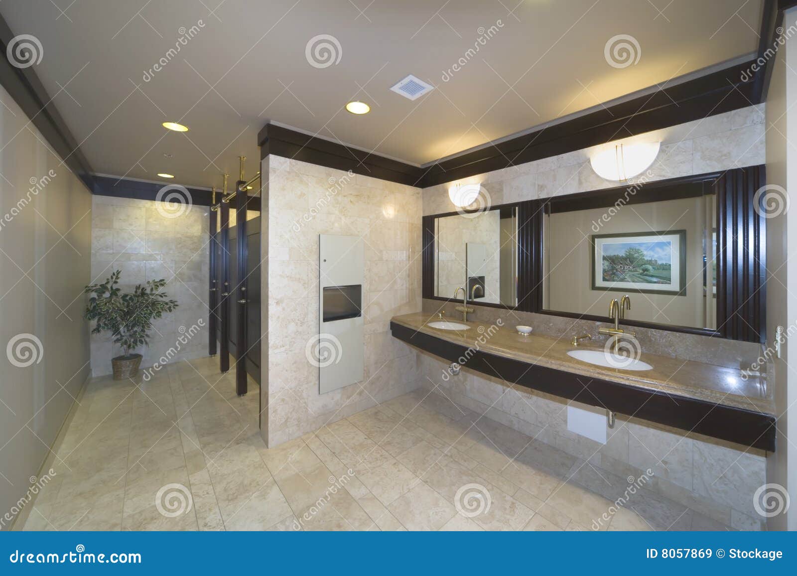 Salle De Toilette De Bureau De Construction Image stock - Image du ...
