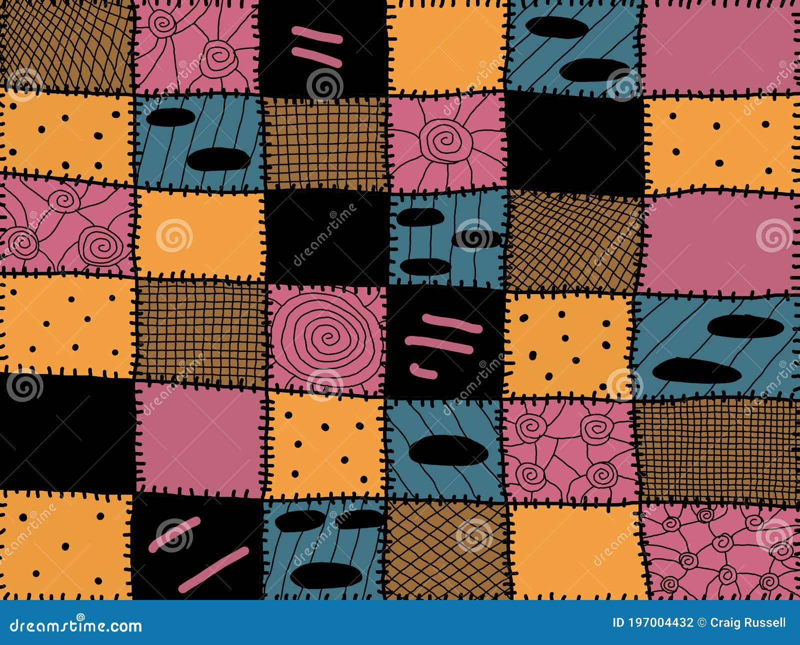 Patchwork Quilt Seamless Texture Royalty-Free Stock Photography ...