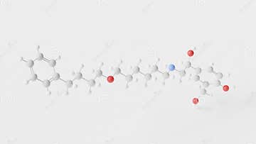 Salmeterol Molecule 3d, Molecular Structure, Ball and Stick Model ...