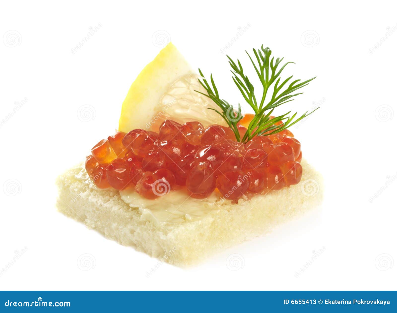 Salmon caviar snack stock image. Image of breakfast, gourmet - 6655413