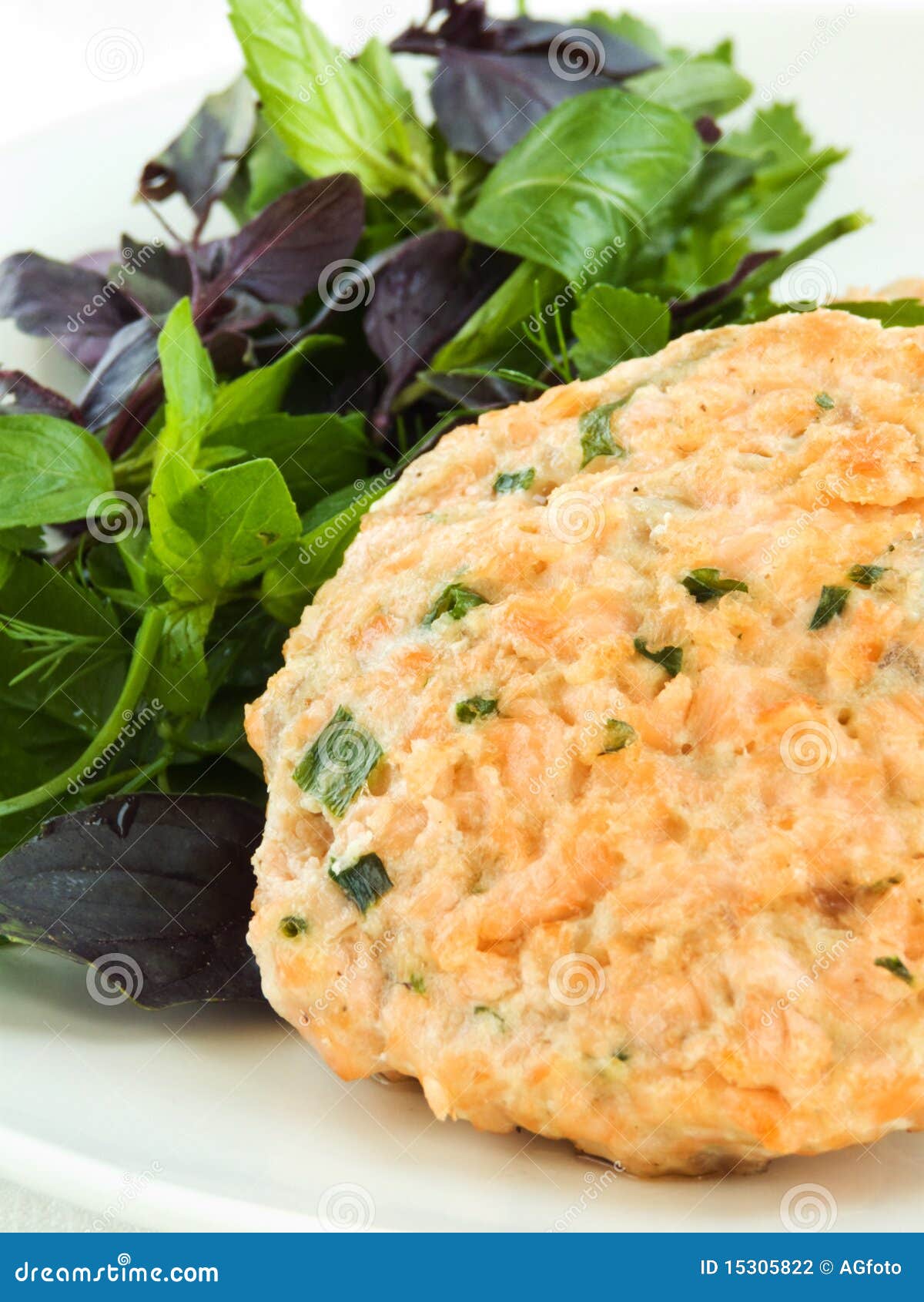 Salmon cutlets stock photo. Image of celery, mint, food - 15305822