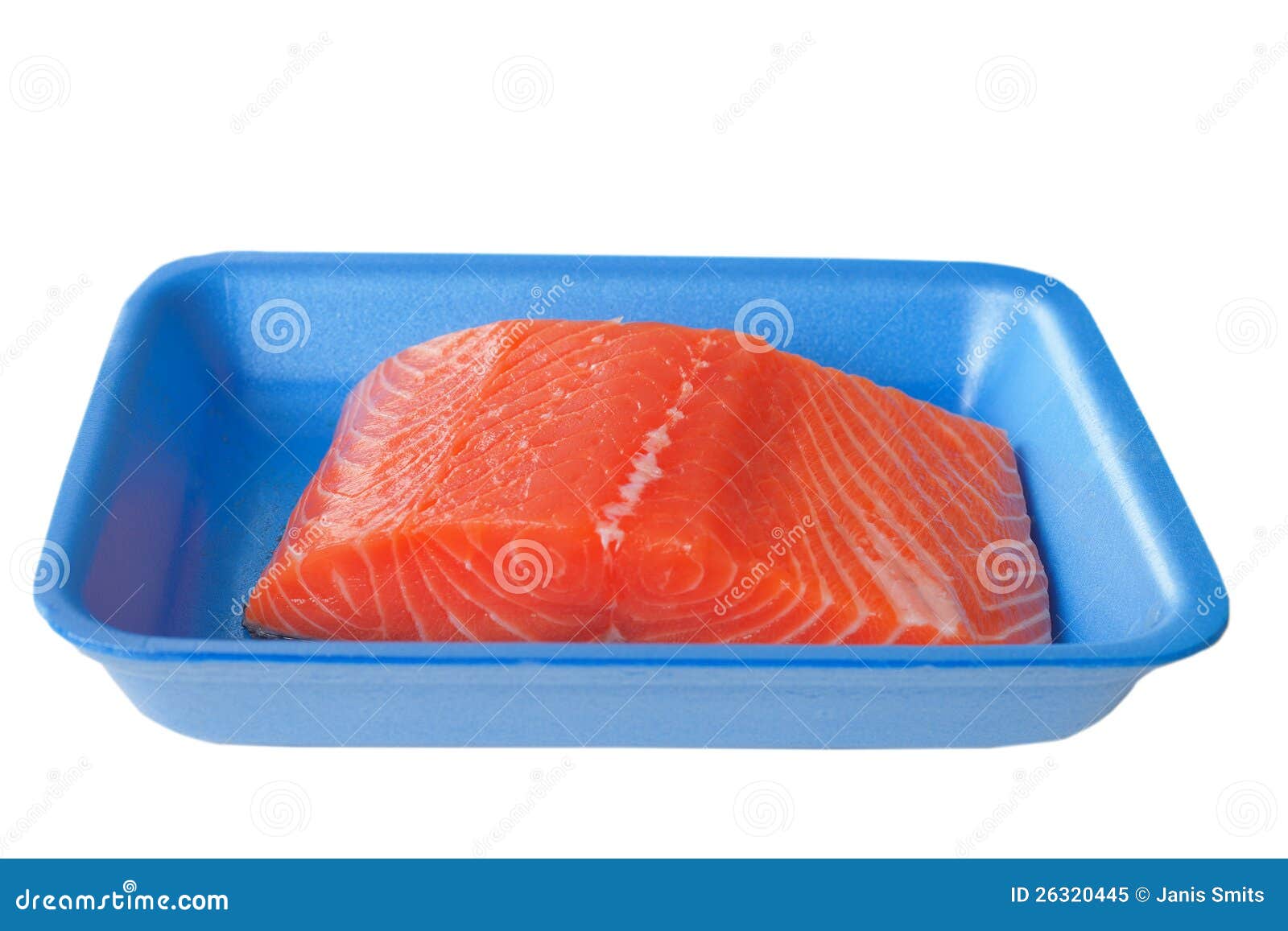 Salmon filet in box.. stock image. Image of fish, cardboard - 26320445