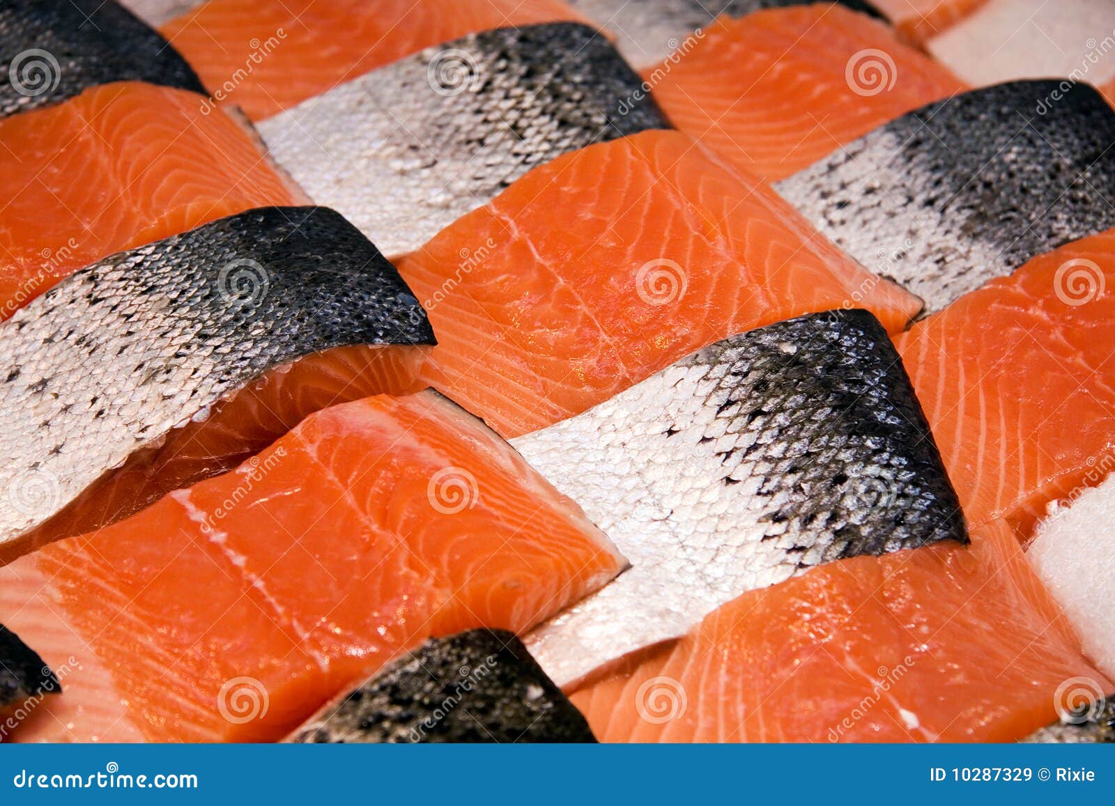 Salmon fillets stock image. Image of gourmet, patchwork - 10287329
