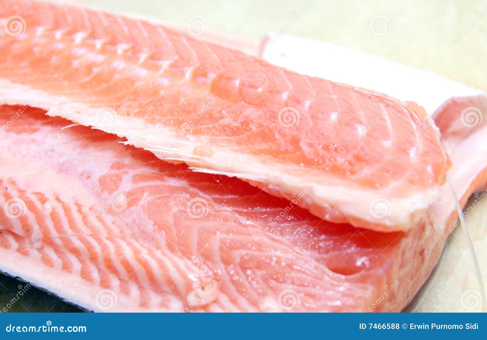 Salmon fish peeled stock photo. Image of fresh, meat, orange - 7466588