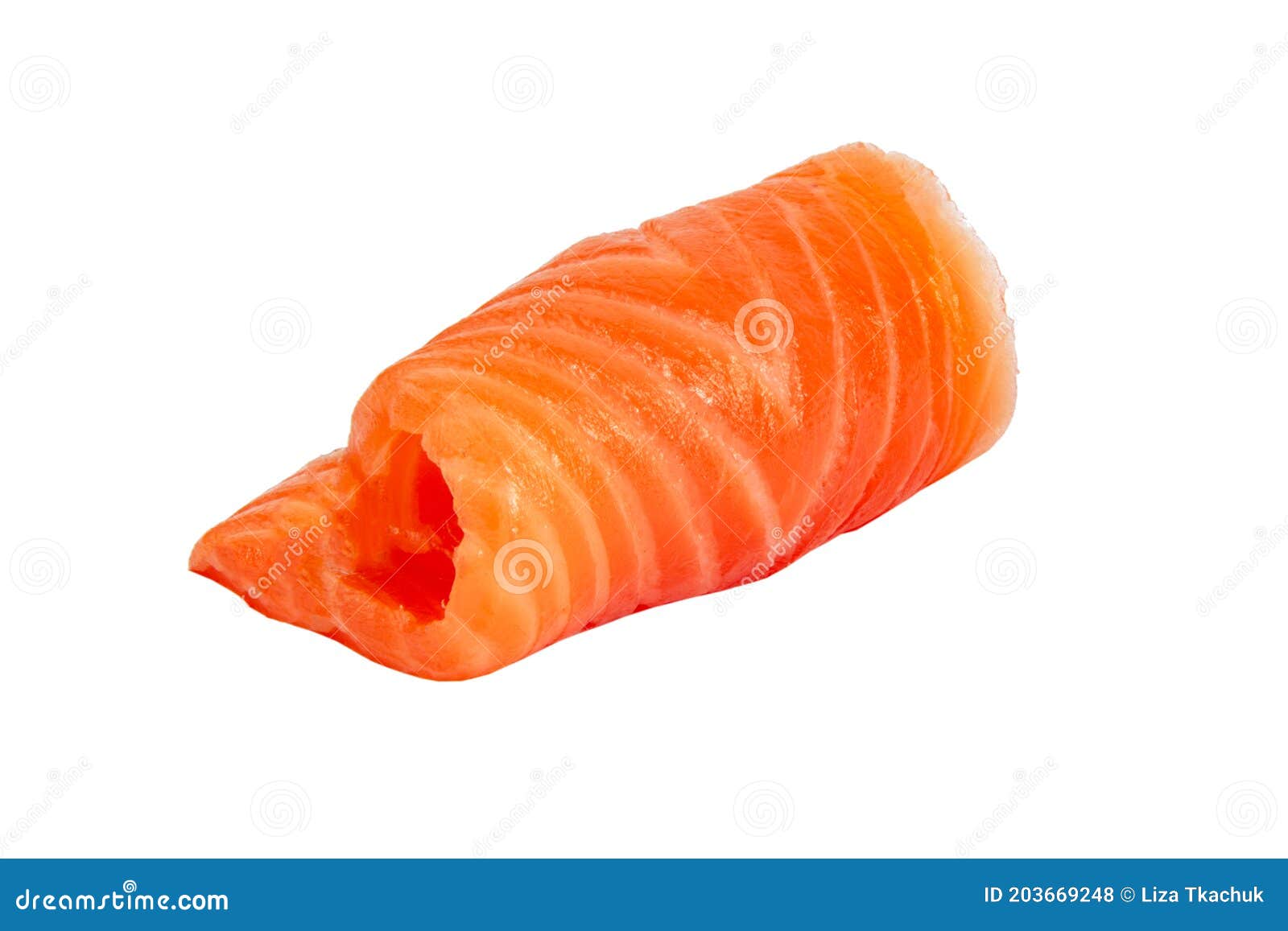 Salmon Fish Slice Isolated on the White Stock Photo - Image of healthy ...