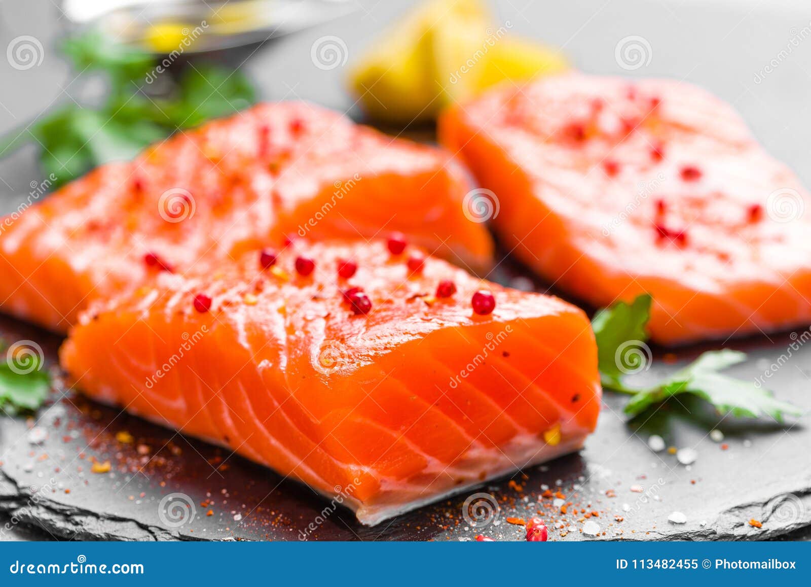 Salmon. Fresh salmon fish stock image. Image of fresh - 113482455