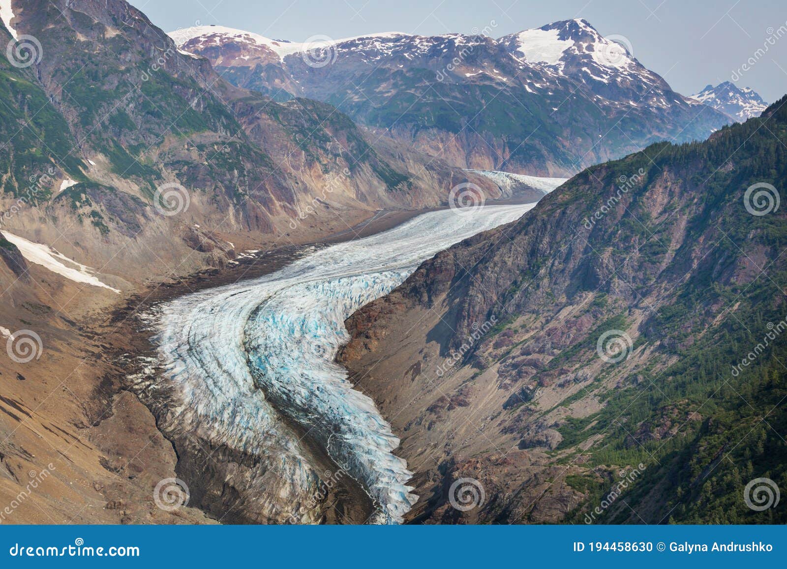 Salmon glacier stock photo. Image of desolate, star - 194458630