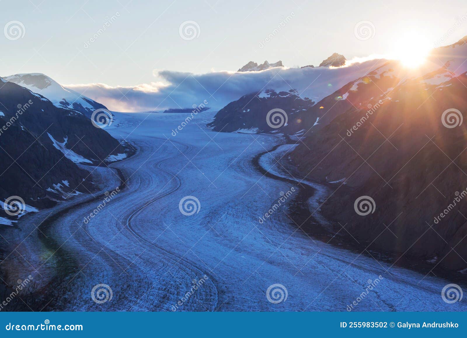 Salmon glacier stock photo. Image of summer, hyder, columbia - 255983502