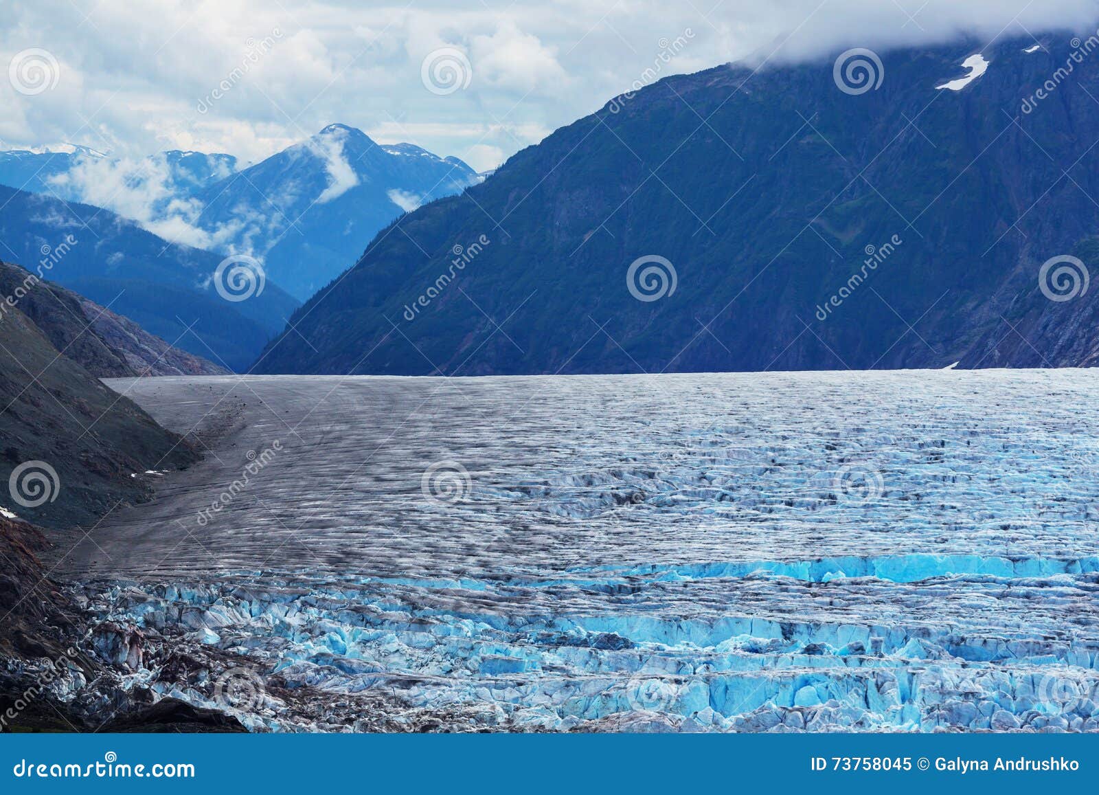 Salmon glacier stock image. Image of cold, stewart, lonely - 73758045