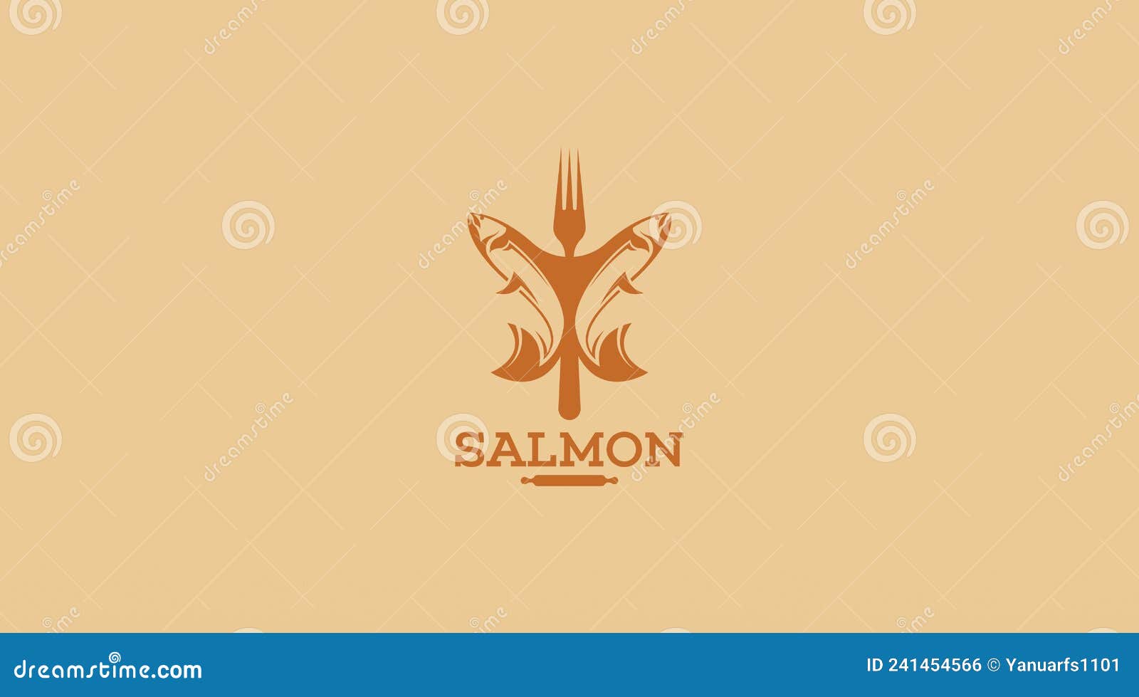 Salmon Logo Design Template Vector Stock Vector - Illustration of logos ...